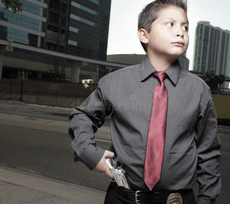 Young Boy with a Gun in His Waist Stock Photo - Image of danger ...