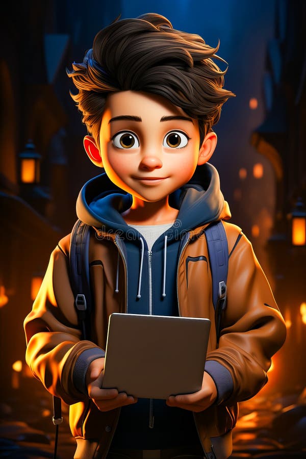 Boy Student Front Computer Stock Illustrations – 325 Boy Student Front ...
