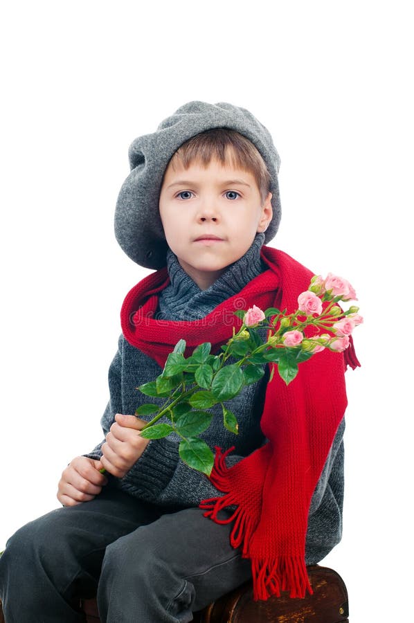 896 Young Boy Holding Rose Flower Stock Photos - Free & Royalty-Free ...