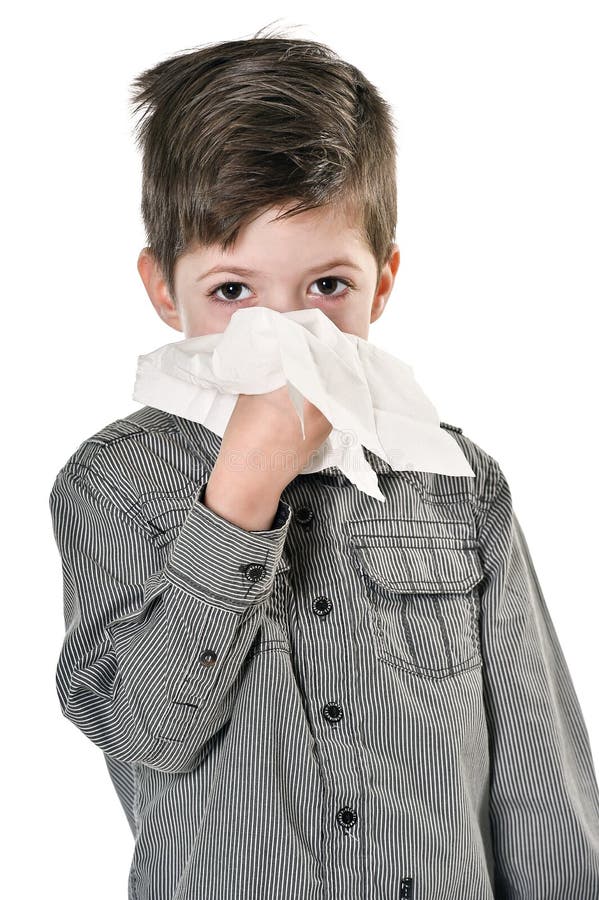 Young boy ill have a flu stock photo. Image of infection - 169870168