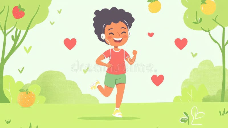 Cartoon Boy Running Joyfully Stock Photos - Free & Royalty-Free Stock ...