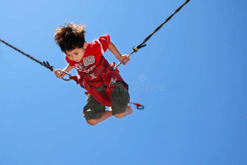 Young boy in jump rope stock photo. Image of excited, children - 3091600