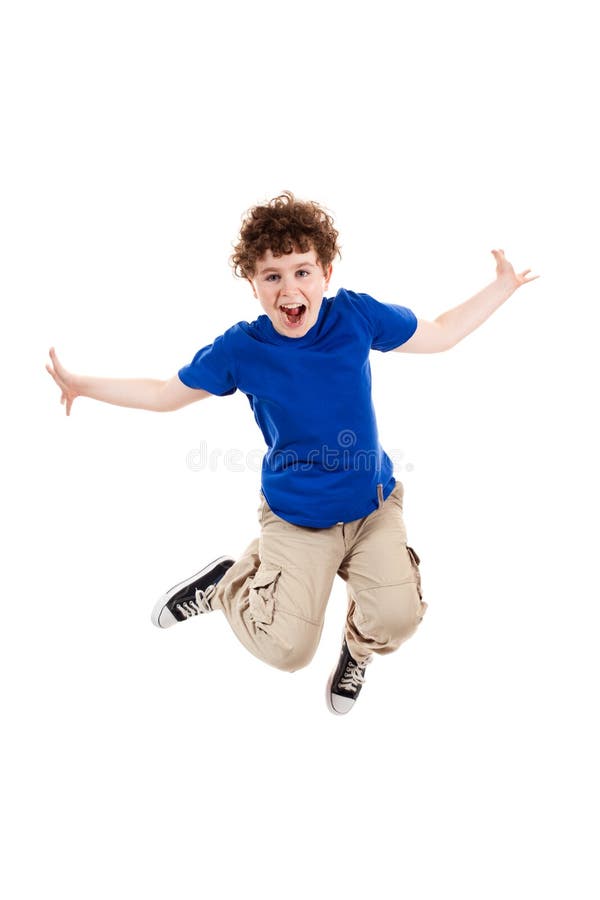 Young boy jumping stock photo. Image of jumping, child - 16451030