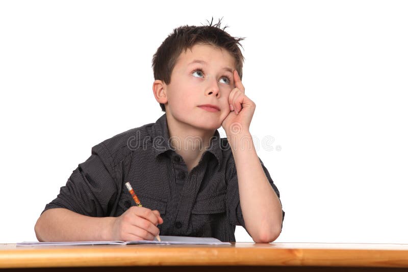 Young boy learning stock image. Image of development - 18339505
