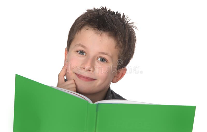Young boy learning stock image. Image of student, caucasian - 18339575