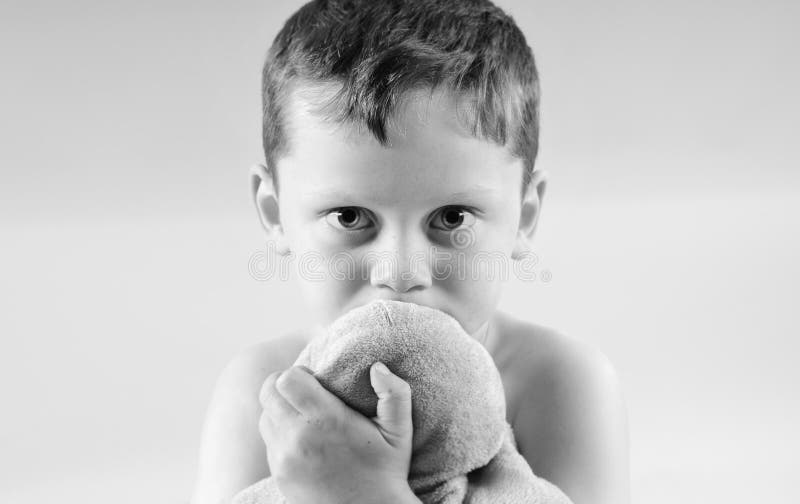 Young Boy Looking Concerned Stock Image - Image of communication ...