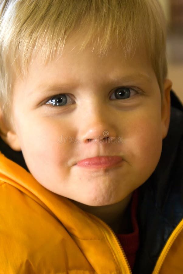 Young boy making a face stock image. Image of eyed, attractive - 12805875