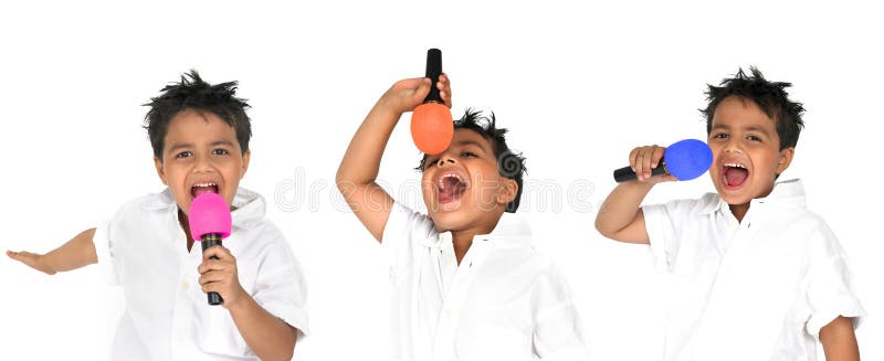 Young boy with mike stock image. Image of cheeks, felix - 8673669