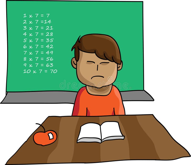 Bored kids at school stock vector. Illustration of bored - 88433325