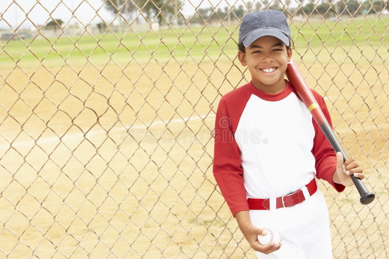 Young Boy Playing Baseball stock photo. Image of scoring - 12406106
