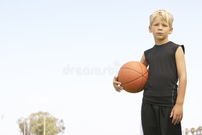 Young Boy Playing Basketball Stock Photo - Image of little, culture ...