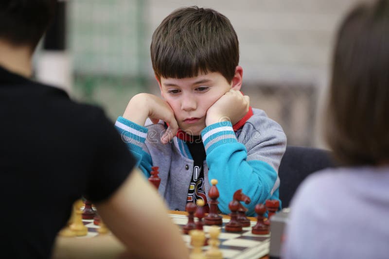 The young chess player. editorial stock image. Image of chess - 109879879