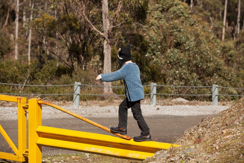 Young Boy Playing on a Gate Stock Photo - Image of fence, entrance ...