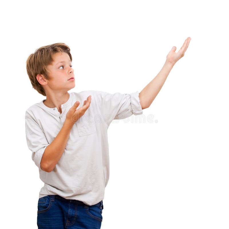 Boy deciding and pointing stock photo. Image of teen - 13166432