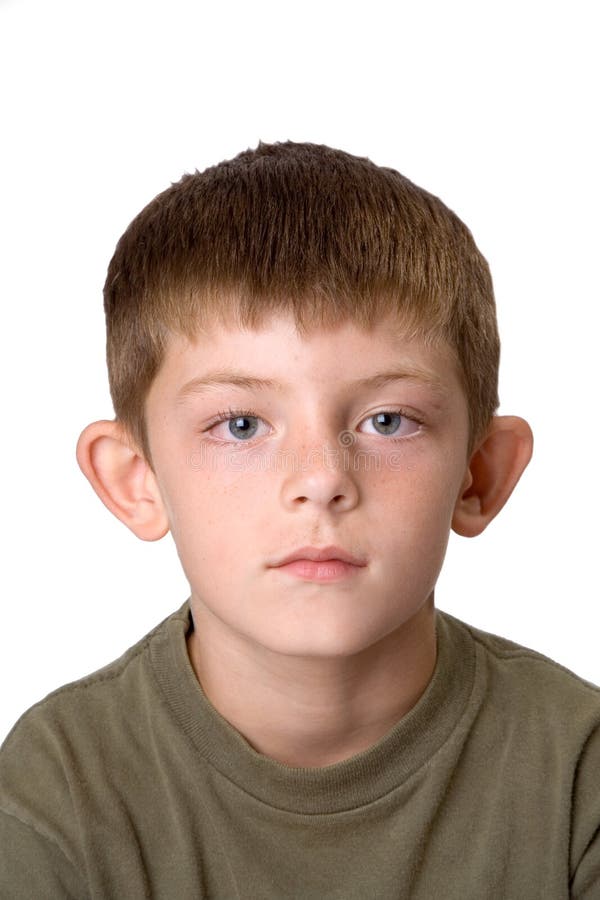 Young Boy Portrait Not Smiling Stock Photo - Image of unhappy, shot ...