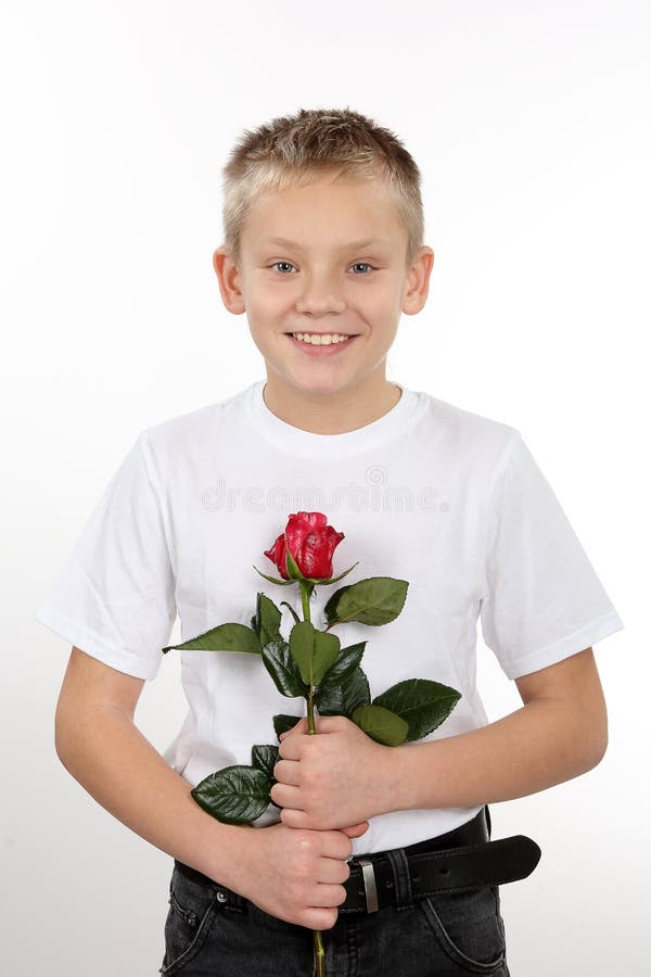 Valentine boy stock photo. Image of heart, love, roses - 1678610