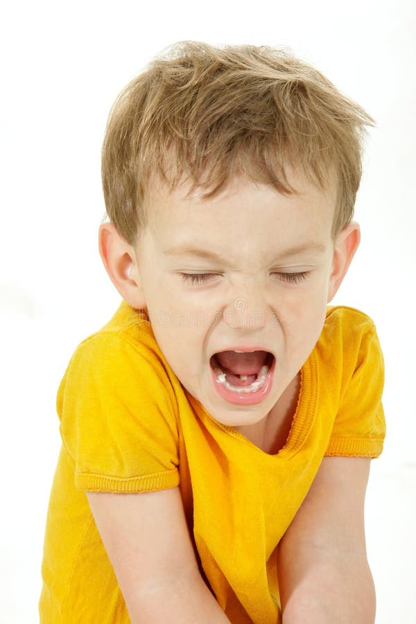 Young boy is shouting stock photo. Image of frustrated - 29465964