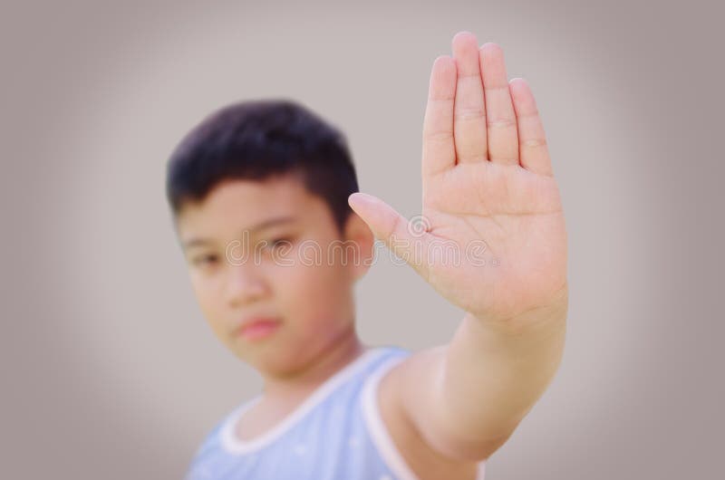 Stop open palm hand signal stock image. Image of away - 118908811