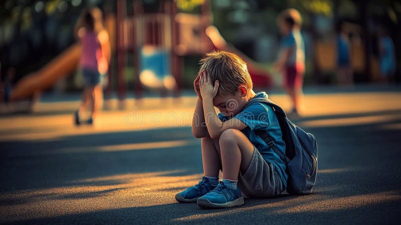 Sad Boy Playground Stock Illustrations – 97 Sad Boy Playground Stock ...