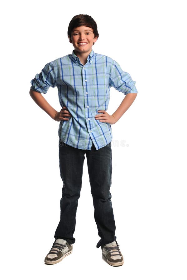 Young Boy Standing stock image. Image of white, friendly - 16165439