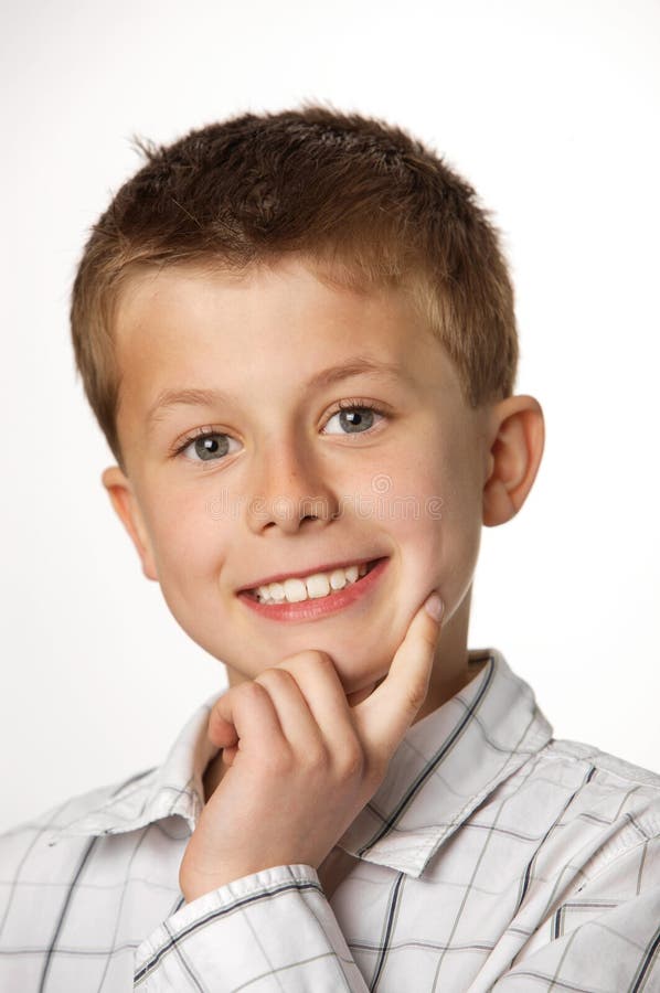 Young boy thinking stock photo. Image of bright, thinking - 14388946