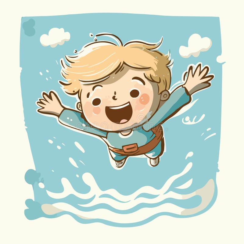 Young Boy. Vector Graphics. Illustration for a Child Stock Vector ...