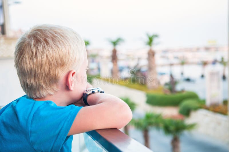 Young boy waiting stock photo. Image of hair, lonely - 33152582