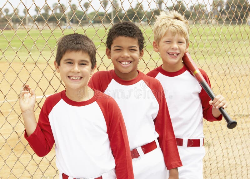 Young Boys in Baseball Team Stock Photo - Image of seven, friends: 12406080
