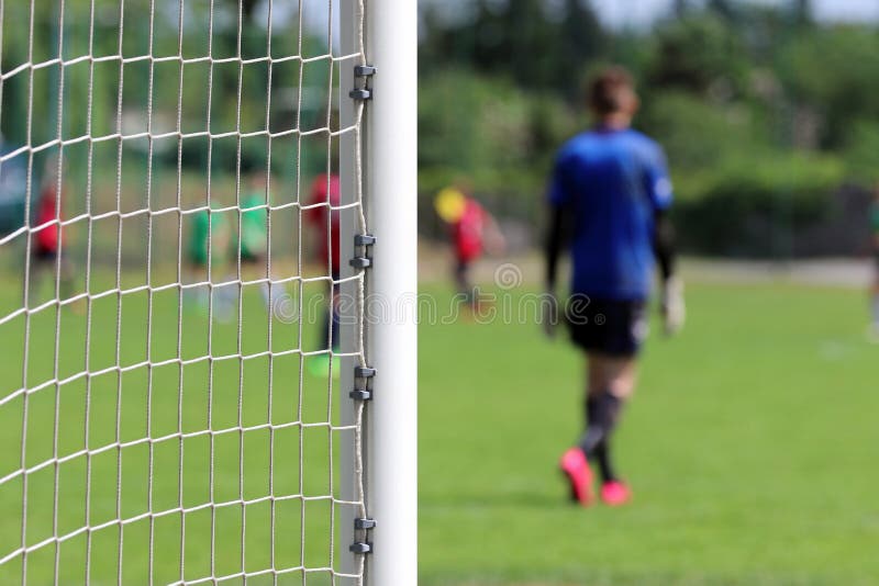 Young Boys Play Football Match Stock Photo - Image of design, legs ...