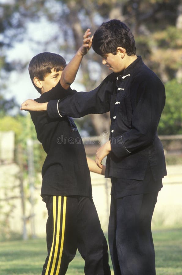 Young Boys Practicing Karate Editorial Photography - Image of martial ...