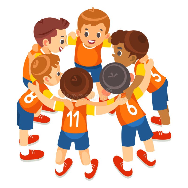 Kids Sports Teamwork Stock Illustrations – 208 Kids Sports Teamwork ...