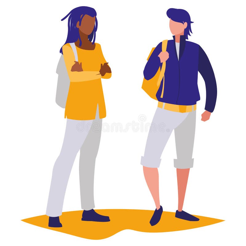 Young Boys Students Modeling Stock Illustration - Illustration of ...