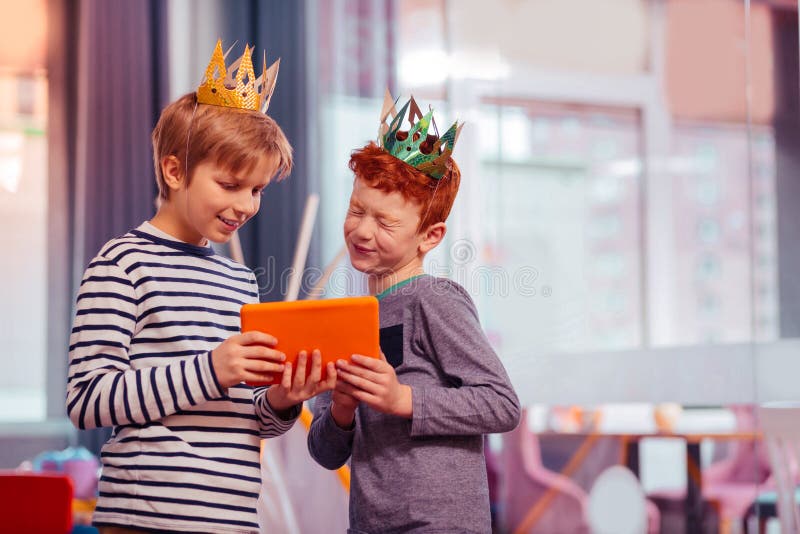 Young Brave Persons Being Crowned by Each Other Stock Photo - Image of ...