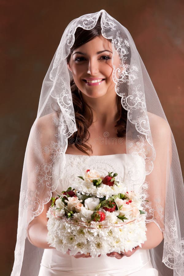 Beautiful Bride Woman at Wedding Stock Image - Image of clean ...