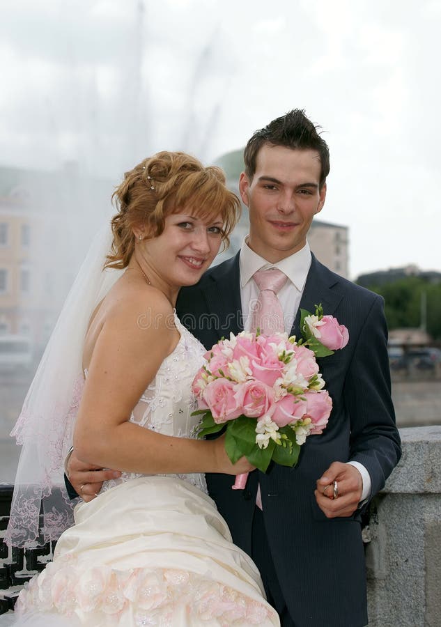 Young Bride and Groom stock photo. Image of lady, beautiful - 11445670