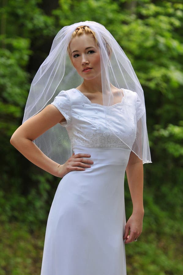Young Bride outdoors stock image. Image of bride, face - 11752049