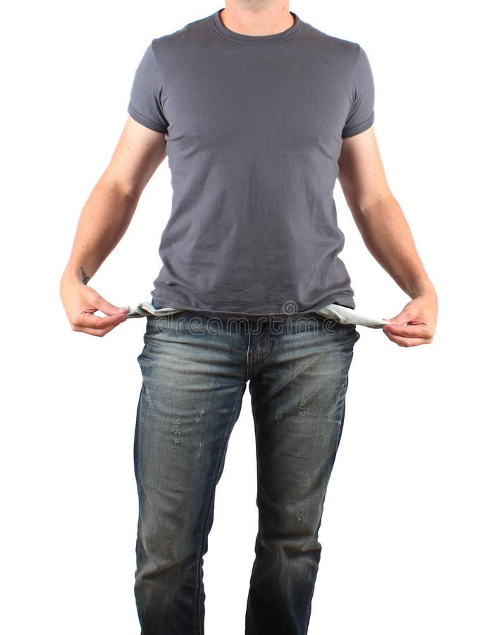 Young broke man stock image. Image of penniless, bankruptcy - 137500703
