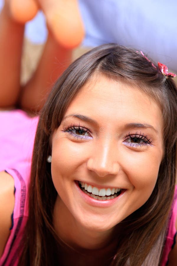 Young Brunette In Bed Stock Image Image Of Relaxation 17189903