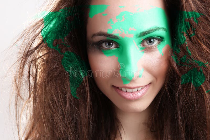 Face Paint World Map Stock Photos - Free & Royalty-Free Stock Photos ...