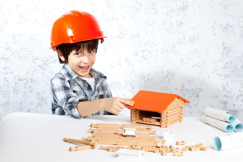 Young builder stock photo. Image of cute, equipment, real - 41291934