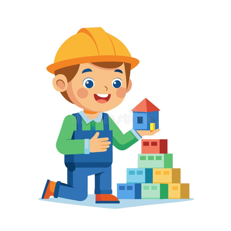Cartoon House Builder Stock Illustrations – 6,795 Cartoon House Builder ...