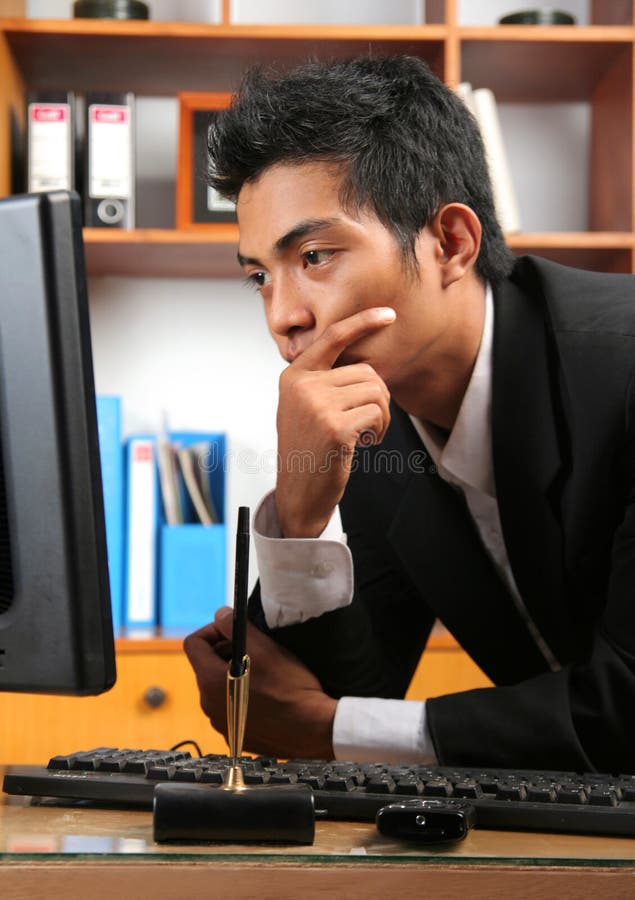 Young business executive stock image. Image of brainstorming - 8730581