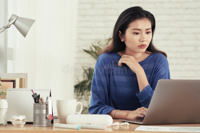 Reading article stock photo. Image of article, asian - 115347618