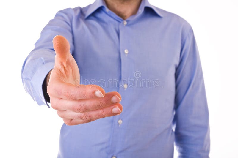 Business man giving hand. stock image. Image of covenant - 29795473