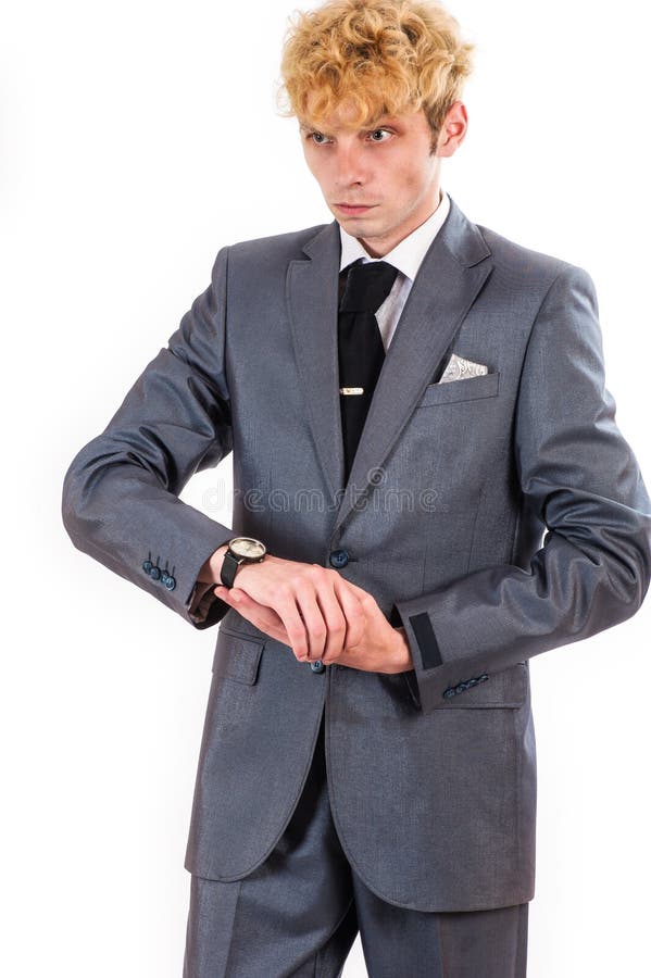 Young business man stock image. Image of hand, person - 32933065