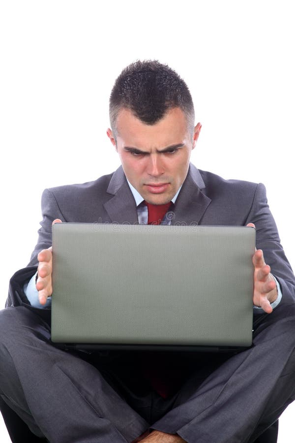 Young Business Man Not Pleased Stock Image - Image of formal, manager ...