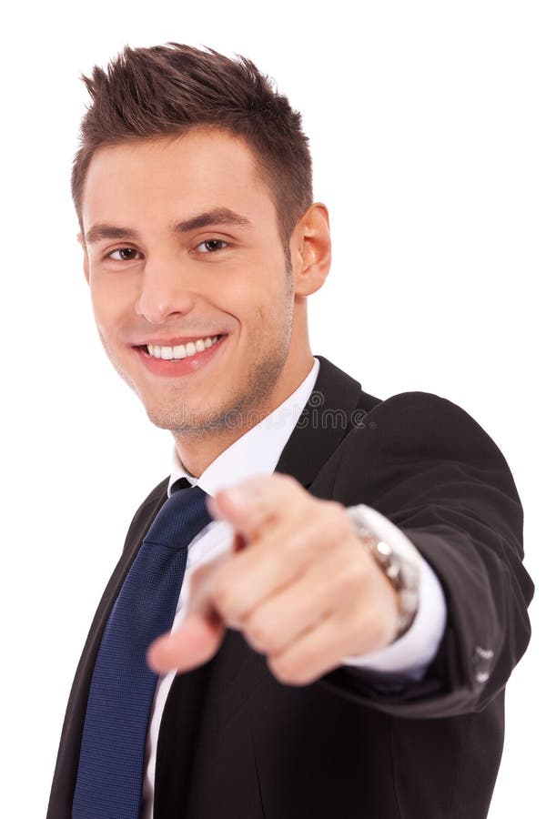 Happy People Group Pointing To You Stock Image - Image of businessmen ...