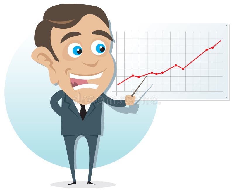 Businessman Doing a Presentation Stock Vector - Illustration of ...