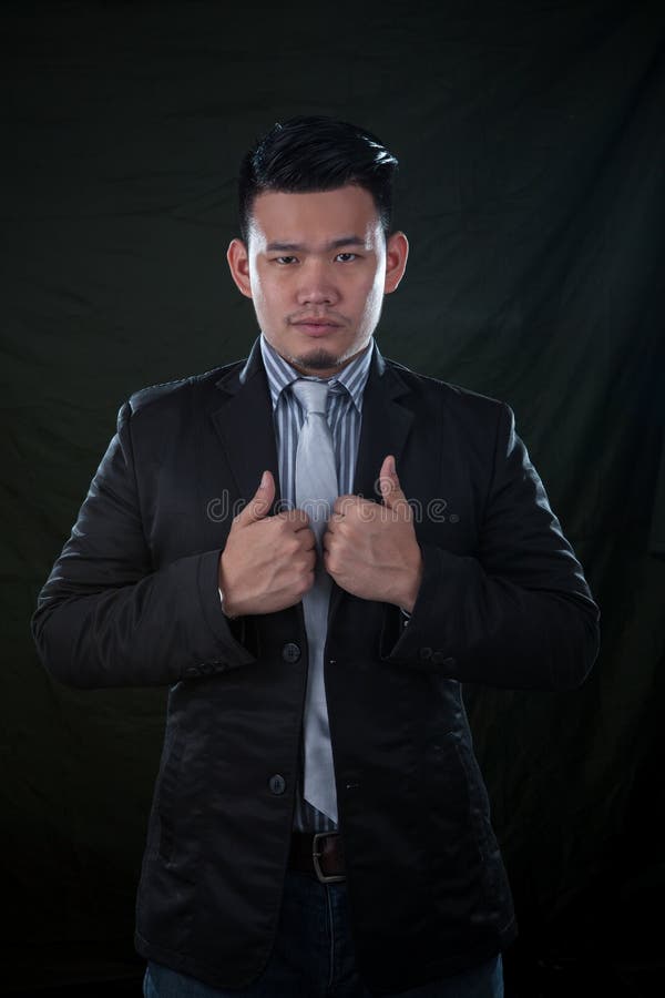 Young Business Man Sigh Two Like Icon by Hand Stock Photo - Image of ...