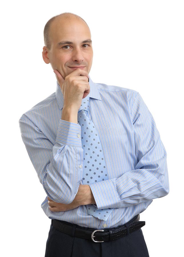 Man Thinking stock photo. Image of employee, business - 1681686